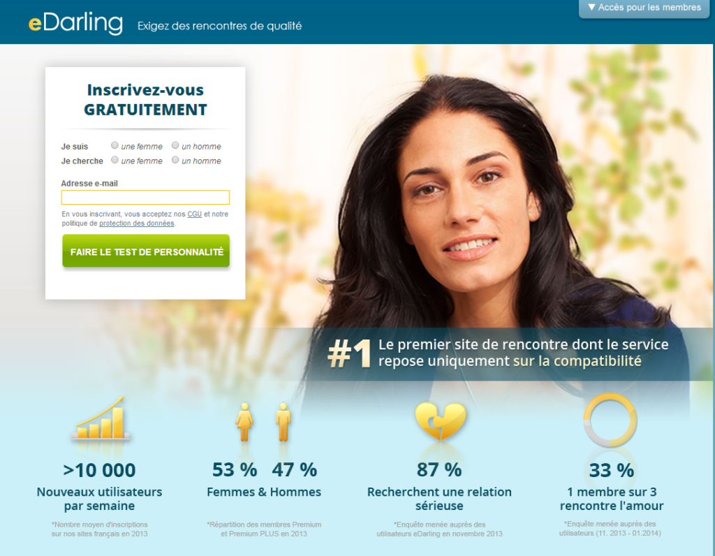 eDarling : La qualité au rendez-vous, notre avis. - NouvelleRencontre.fr